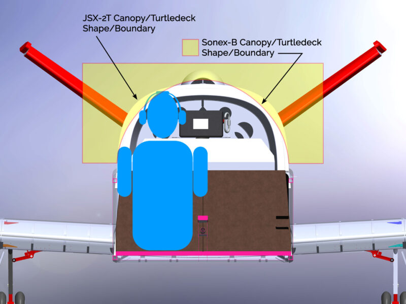 JSX-2T_Canopy_Profile_Crossection_Comparison-20 – Sonex Aircraft